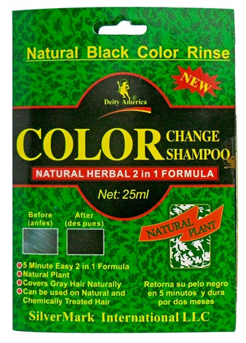 Natural Black Color Rinse (6 single-use packets) – DeityUSA